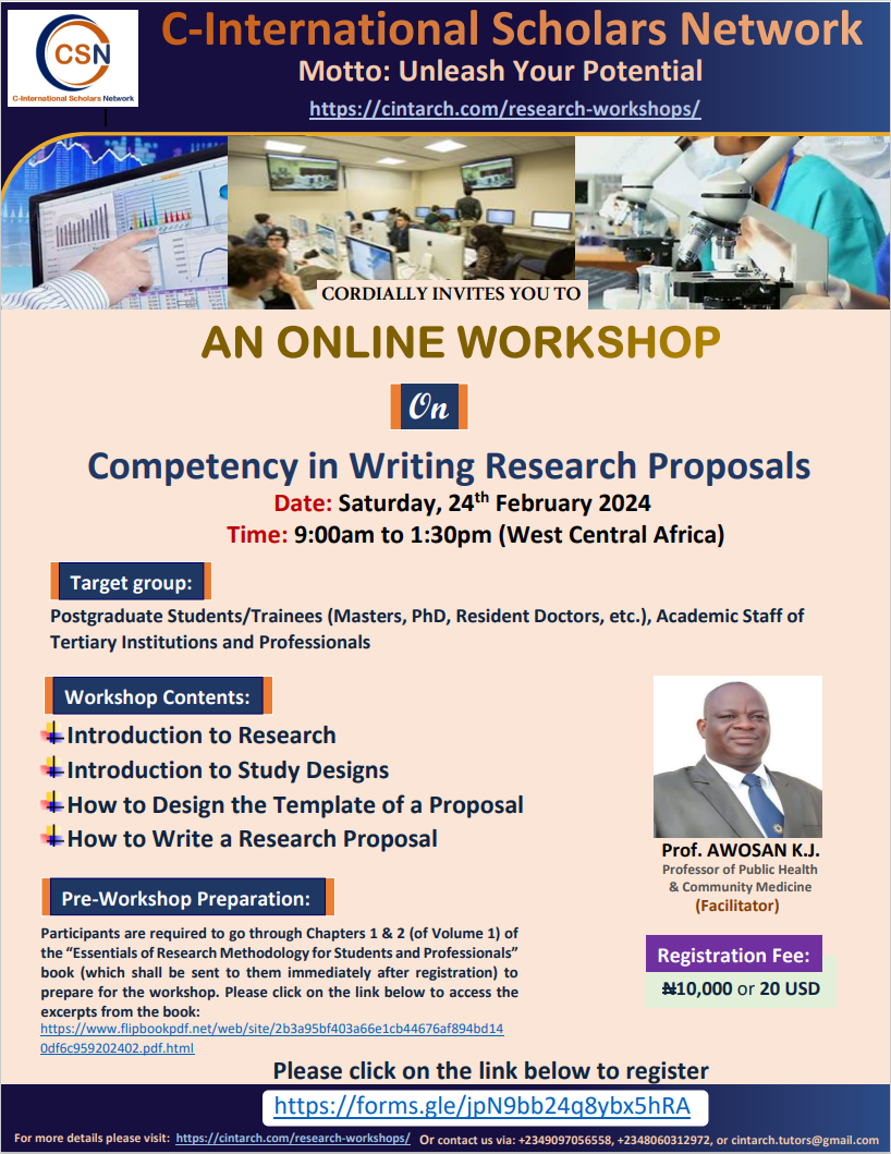 CSN Research Methodology Workshops – C-International Archives